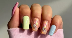 15 Glitter Spring Nails 2024 Influencers Can't Get Enough of